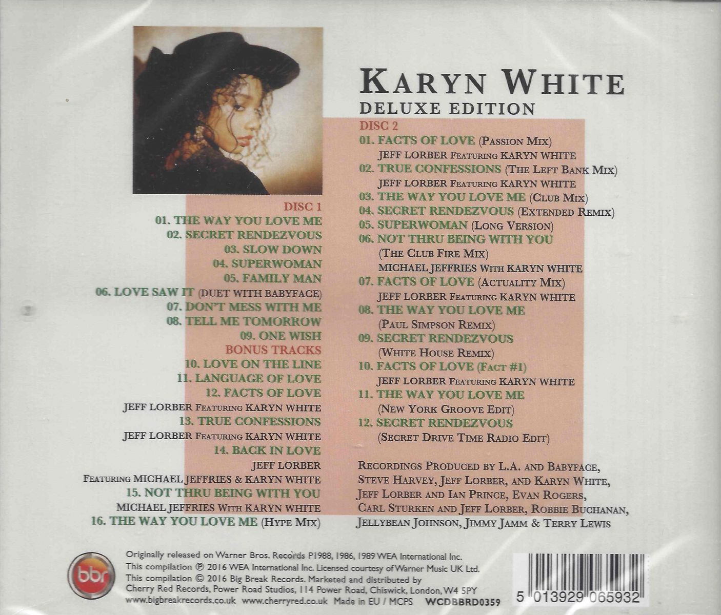 Karyn White - Karyn White 2-cd Deluxe Edition - Dubman Home Entertainment